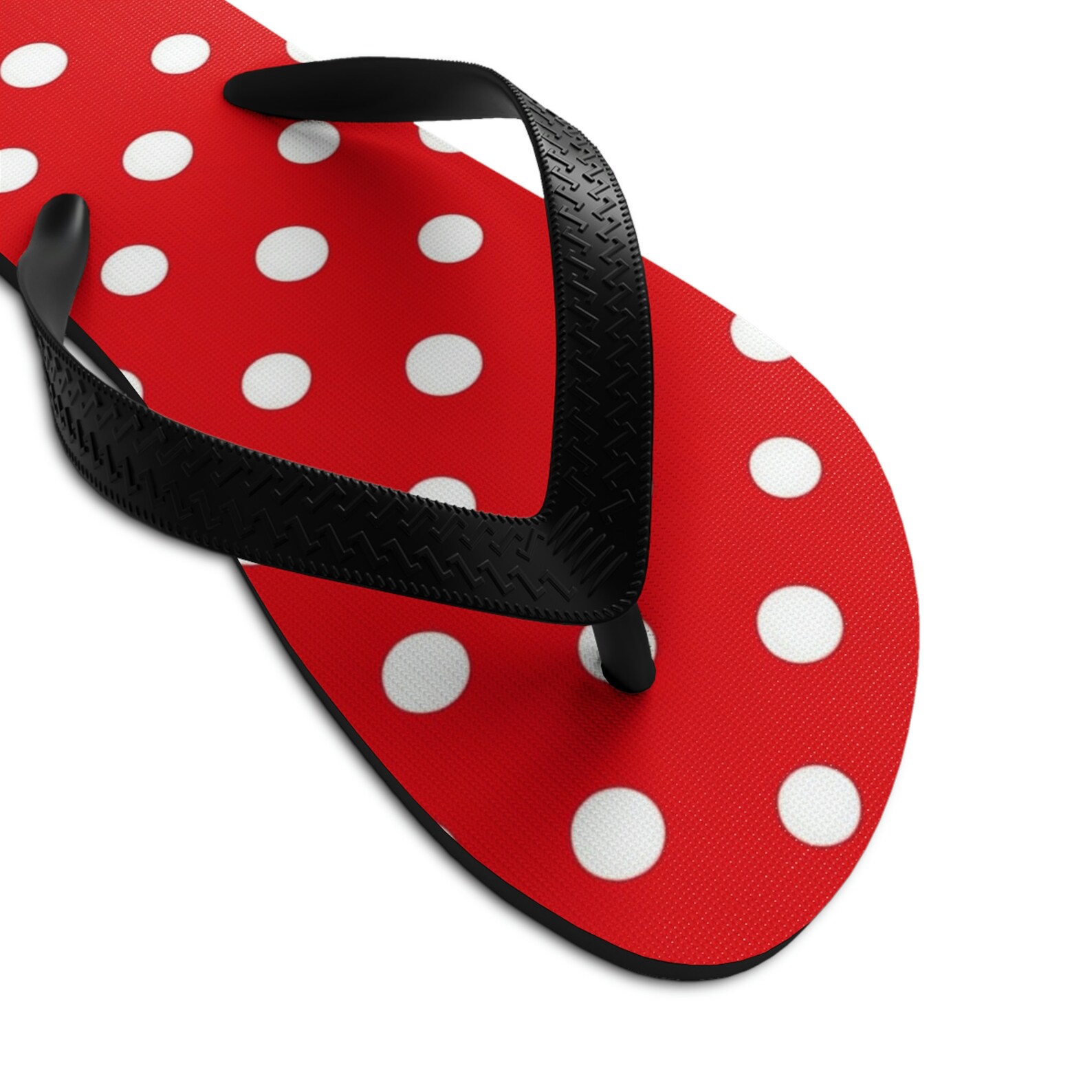 Red and White Polka Dot Flip Flops Women's Sandals - Etsy