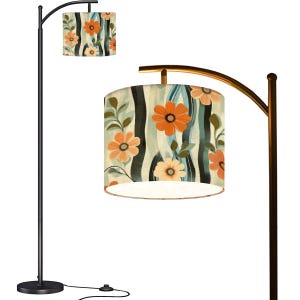 Groovy Retro Flower Floor Lamp, Arc Floor Lamp (made in USA), Home ...