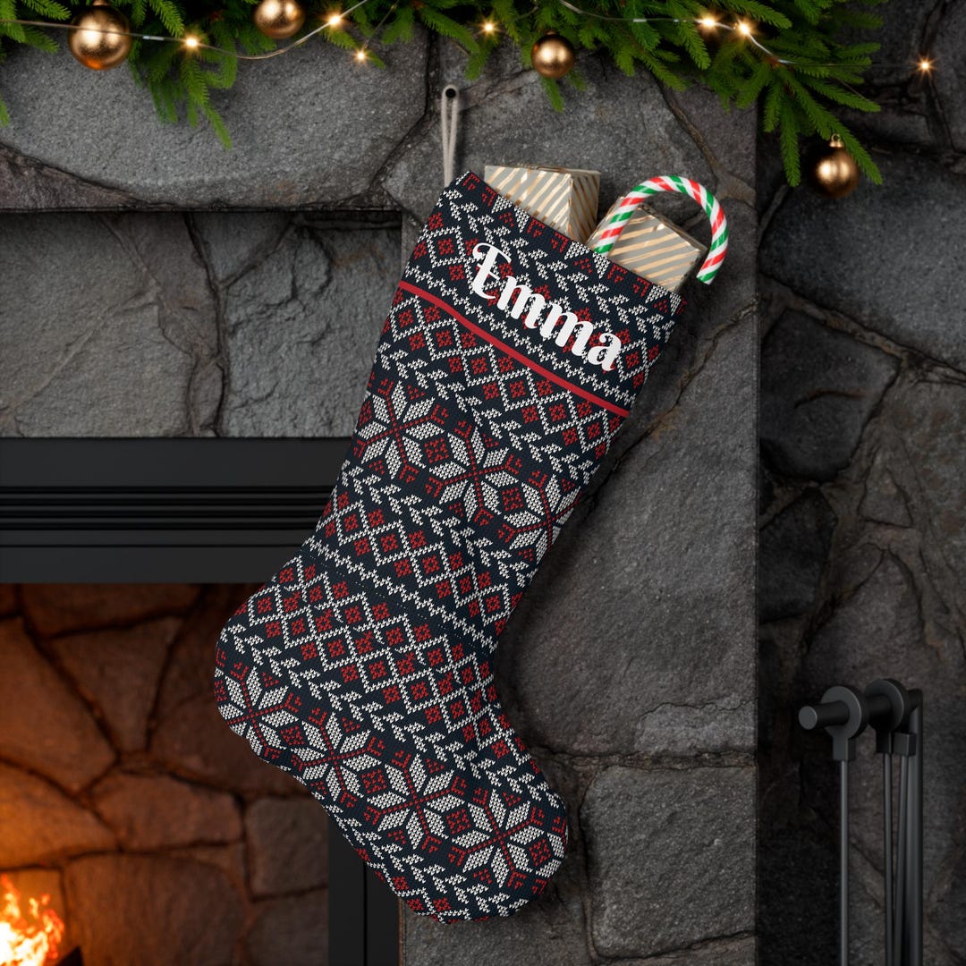 Christmas Stocking, Personalized Santa Stocking, Ugly Christmas Sweater ...