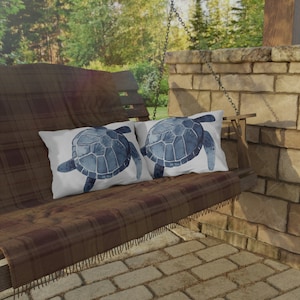 Sea Turtle Outdoor Pillows, Pillow for Patio, Gift for Her, Gift for ...