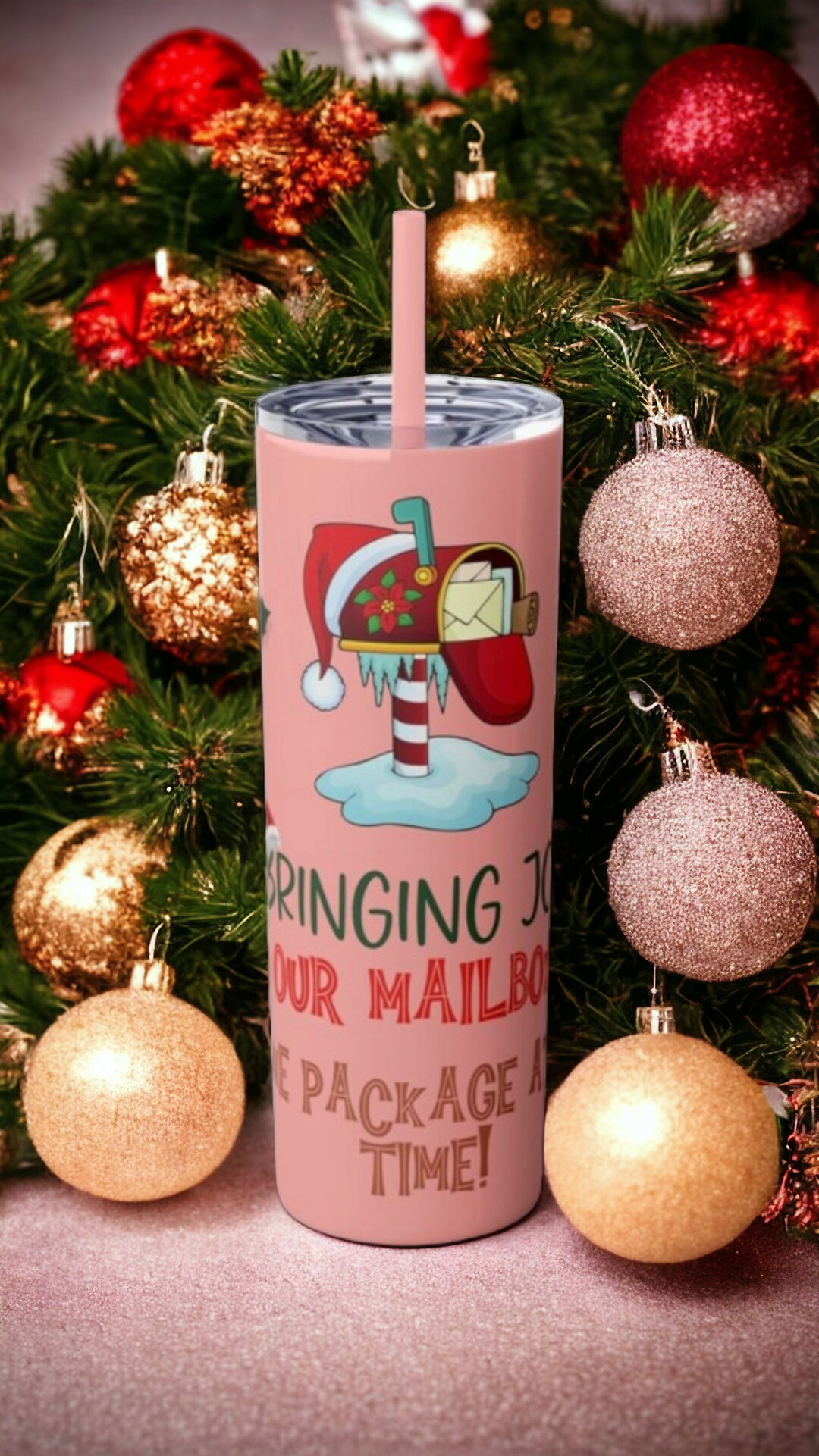 Mail Carrier, Mailman Gift Idea skinny Tumbler With Straw, 20ozgift ...