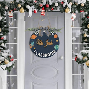 Personalized Teacher Door Sign: Outer Space Classroom Decor - Etsy