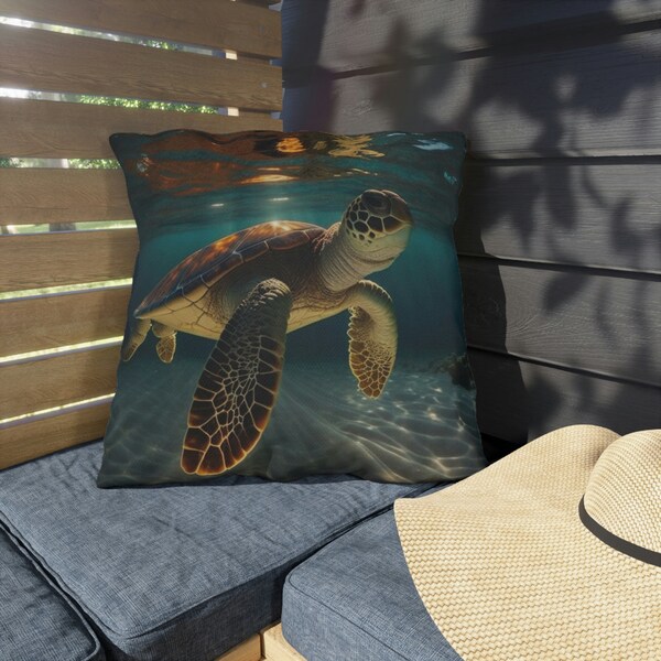 Sea Turtle Pillow - Etsy