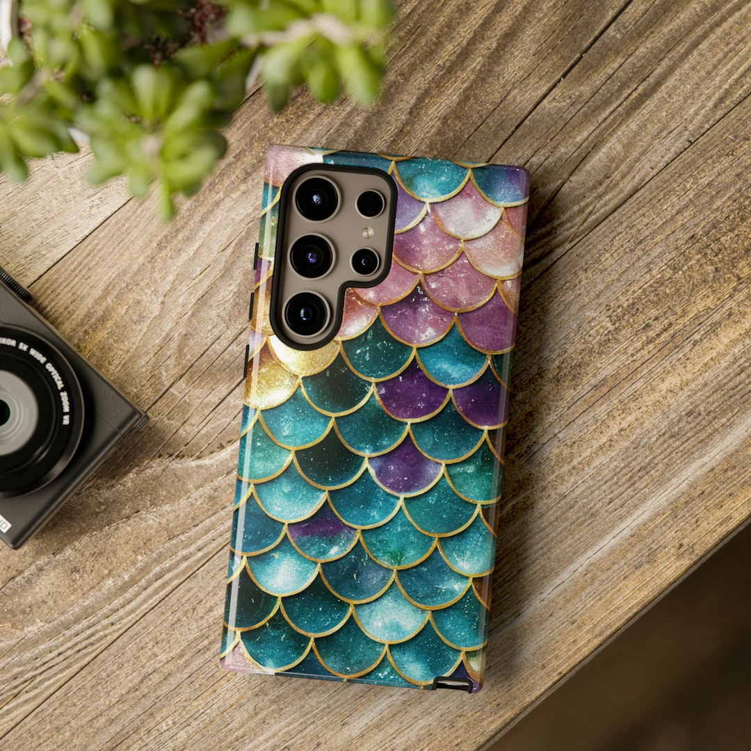 Mermaid Scale Phone Case for iPhone and Galaxy Models - Stylish ...