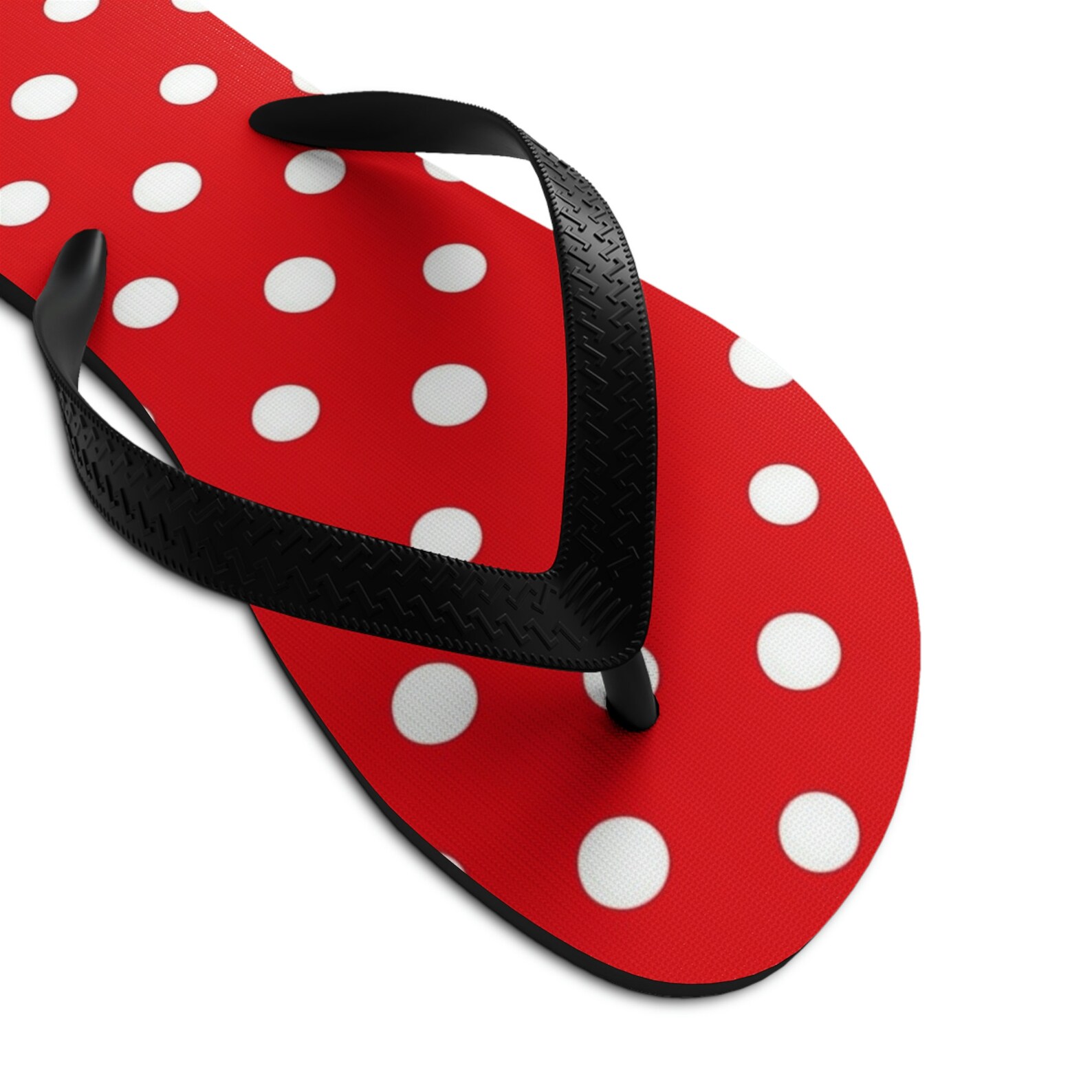 Red and White Polka Dot Flip Flops Women's Sandals - Etsy