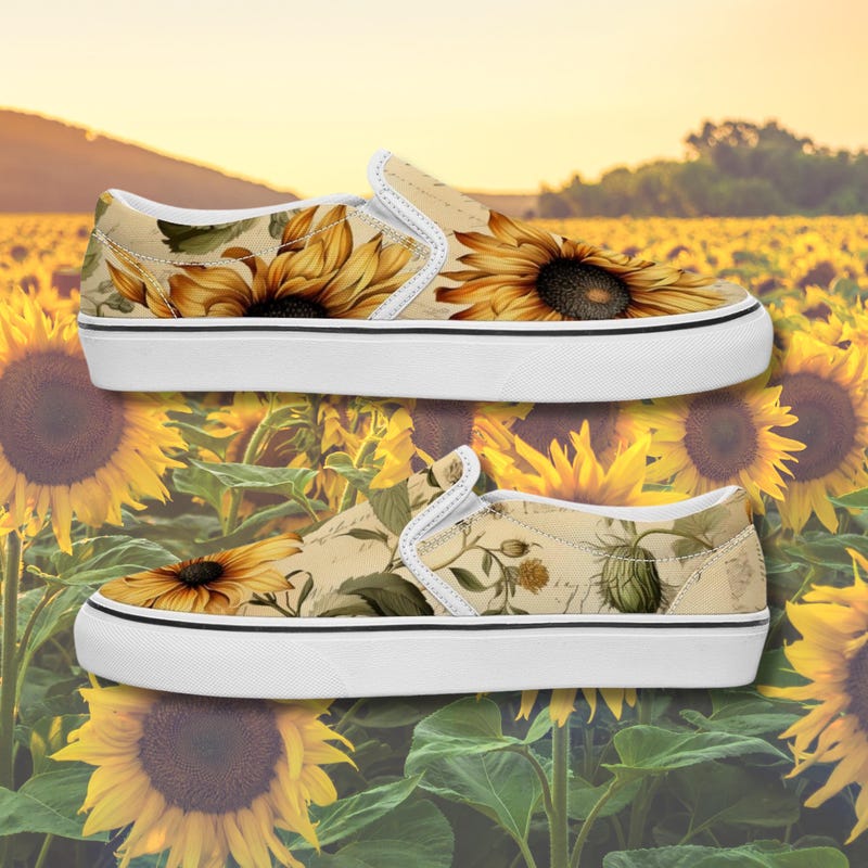 Sunflower Shoes - Etsy