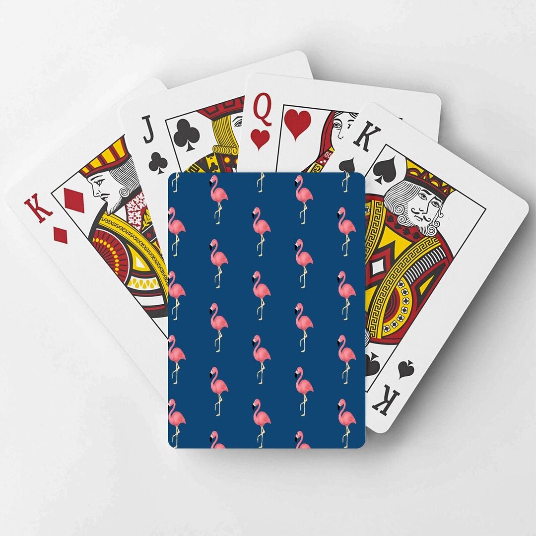 Pink Flamingo Playing Cards, Deck of Cards for Flamingo Fan, Unique ...