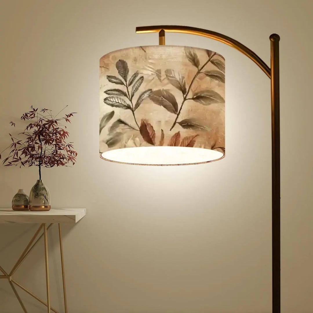 Boho Elegant Botanical Modern Floor Lamp Arc Vintage Floor Lamp (made ...