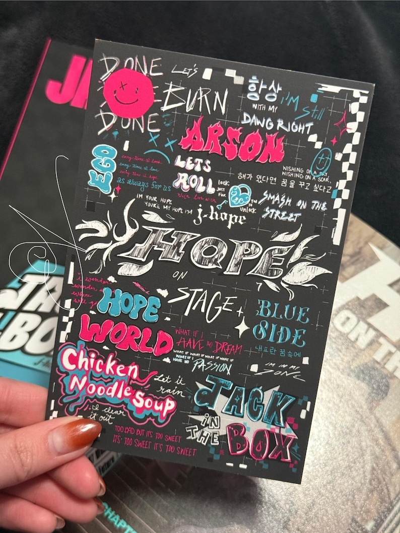 BTS Jhope Art Print |lyric Art Print| Hope on Stage - Etsy