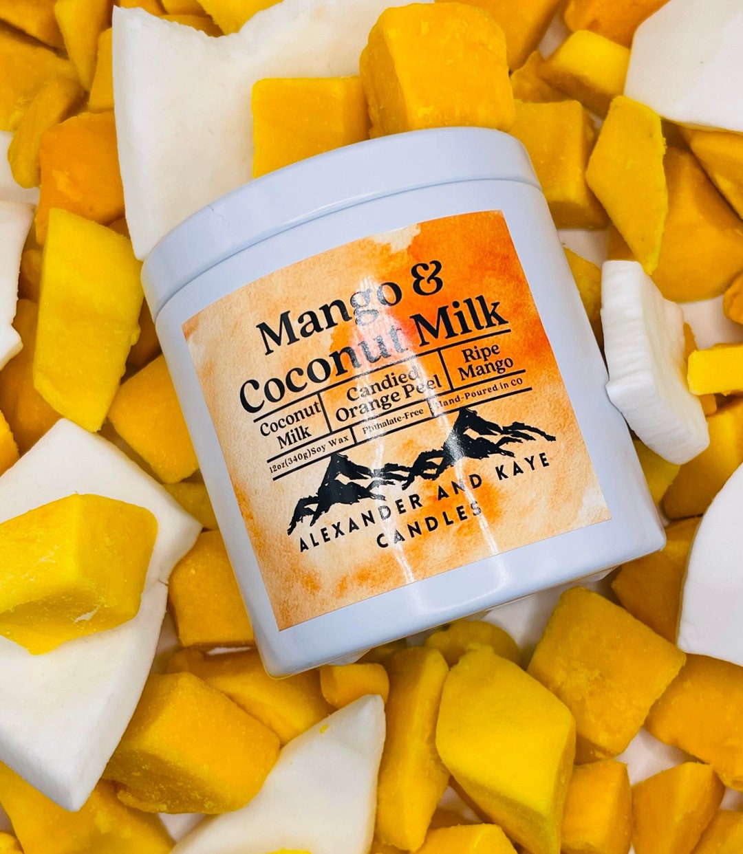 Mango & Coconut Milk Double Wicked 12oz Candle - Etsy