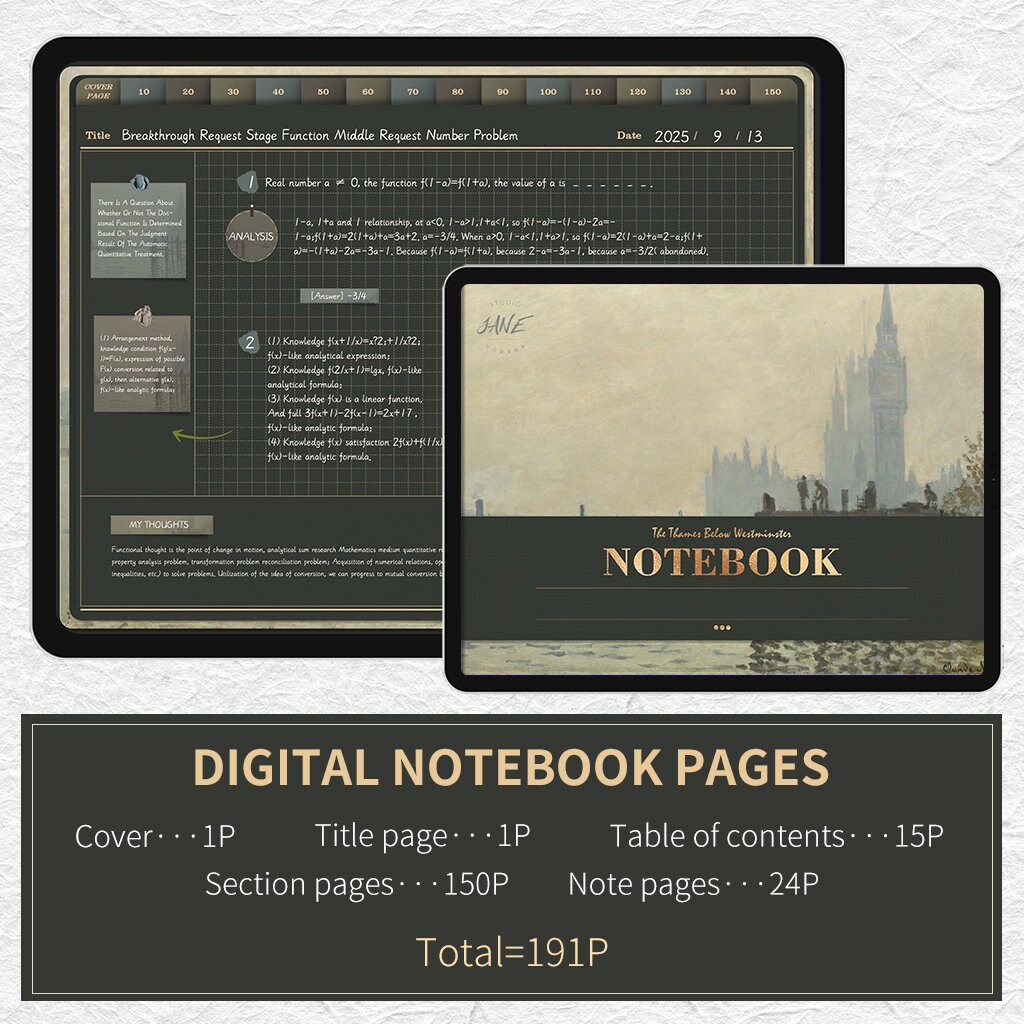 Westminster Digital Notebook With Free Digital Stickers Hyperlinked ...