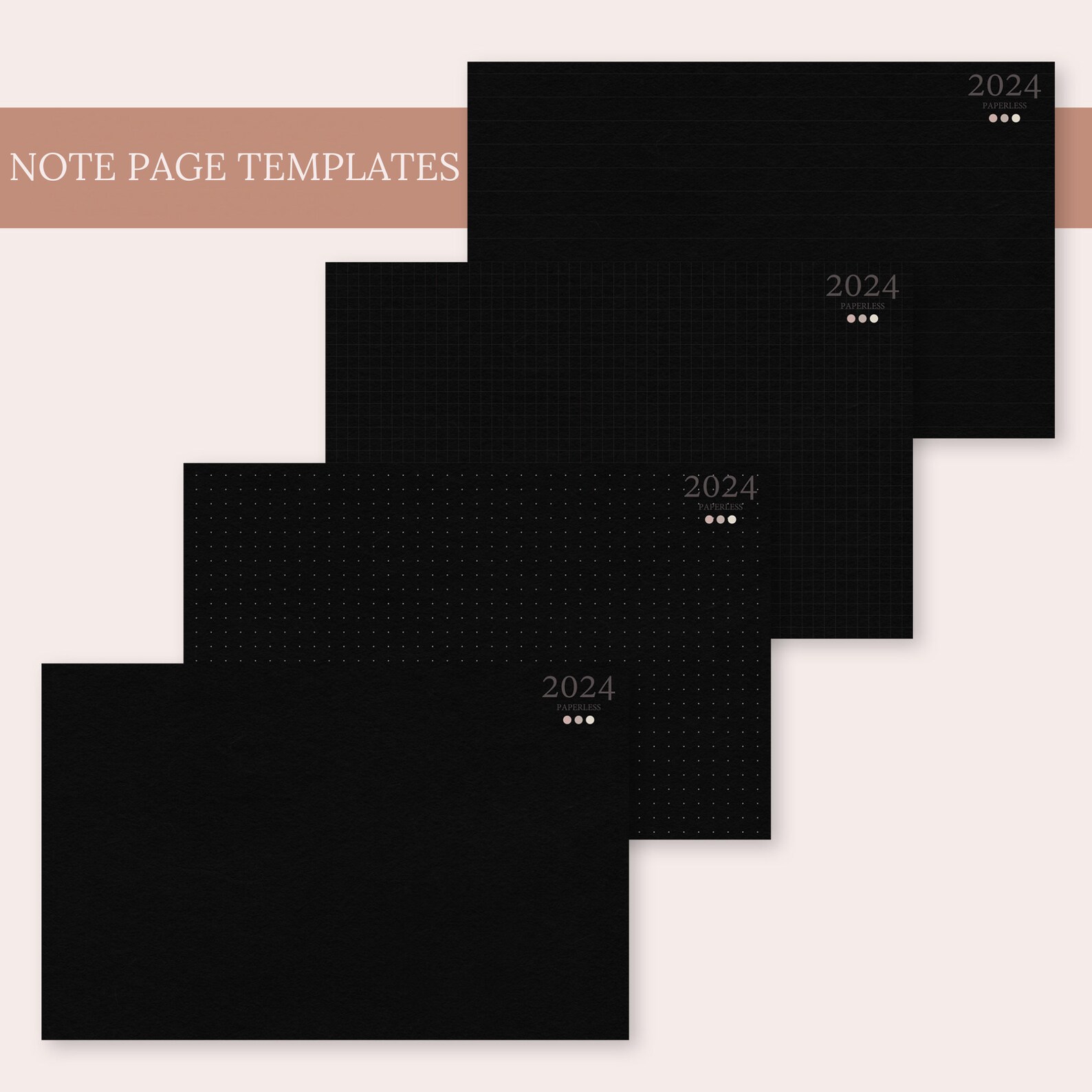 Landscape 2024 iPad & Tablet Planner Dated Monthly Weekly Daily Planner ...