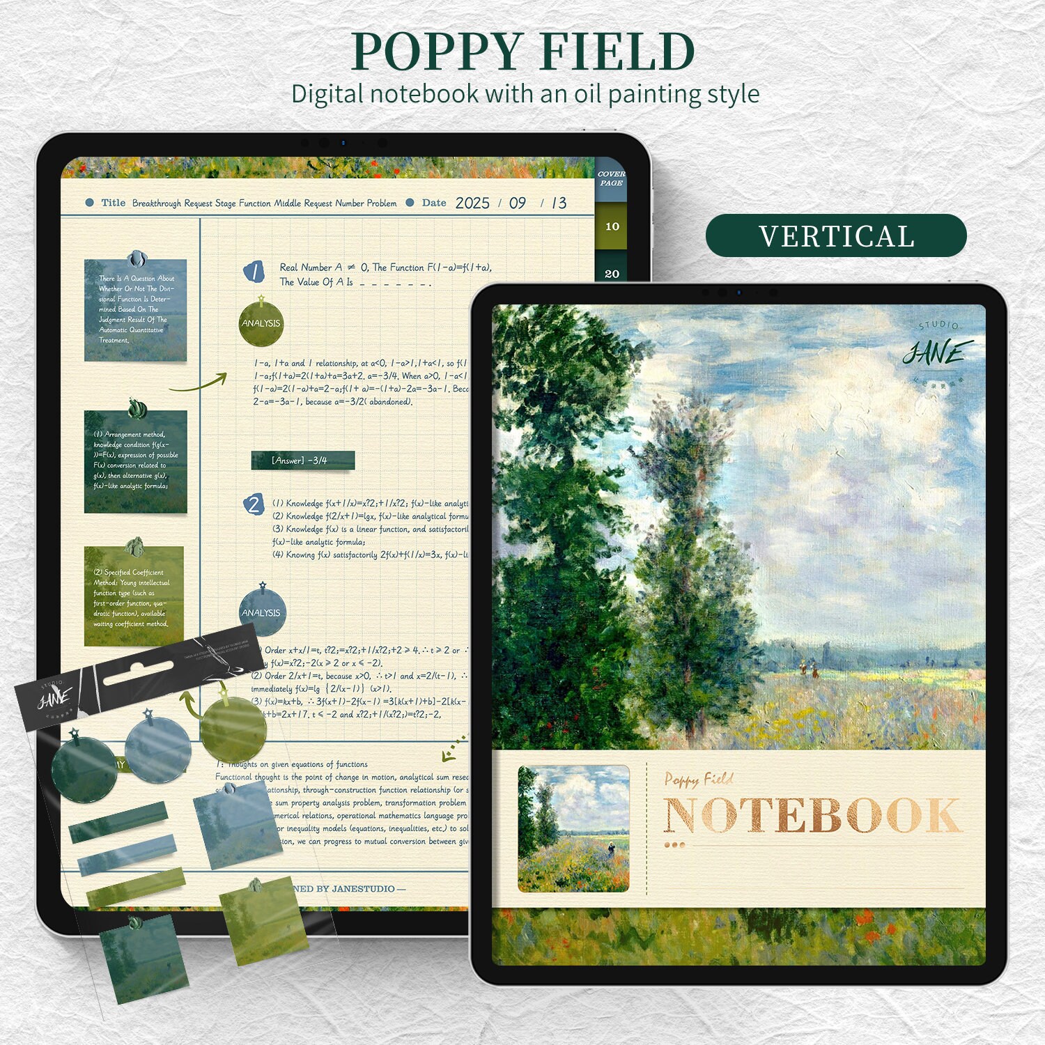 Notebook Digital Bundle of 6 Aesthetic Digital Bullet Journal Digital ...