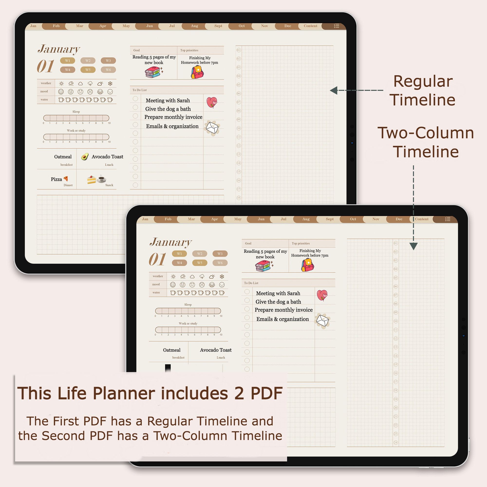 2024 2025 Digital Life Planner With Free Stickers Digital Templates ...