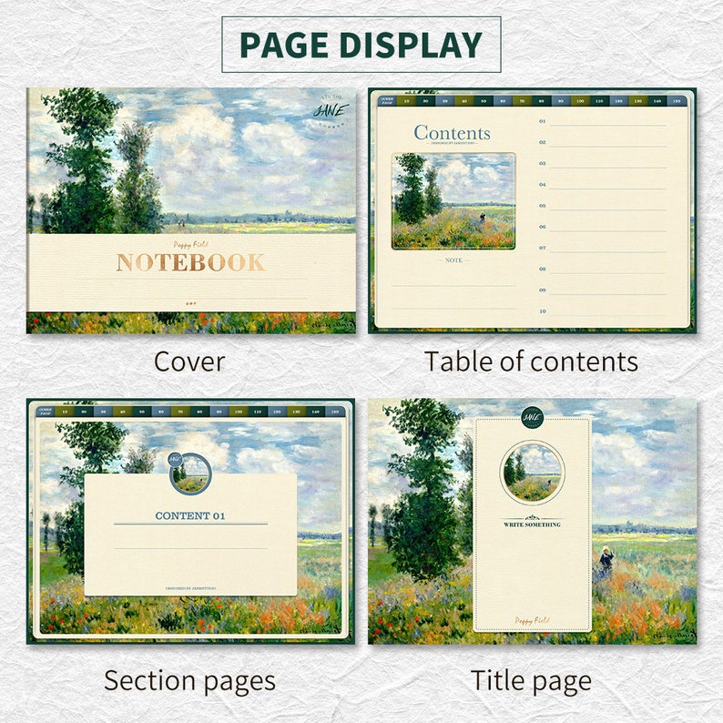 Oil Painting Digital Notebook Aesthetic Digital Planner & - Etsy