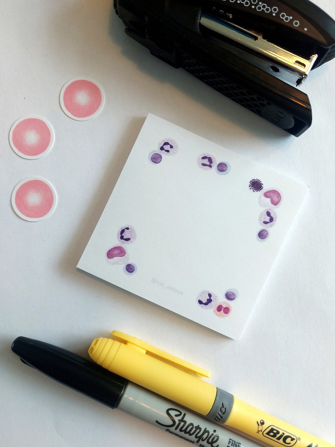 Blood Cell Art Post-it Notes, Sticky Notes - Etsy