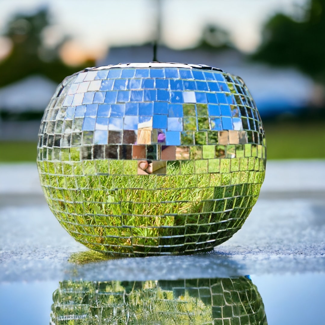 Hanging Disco Ball Planter Mirror Ball Hanging Plant Pot Glass Glitter ...