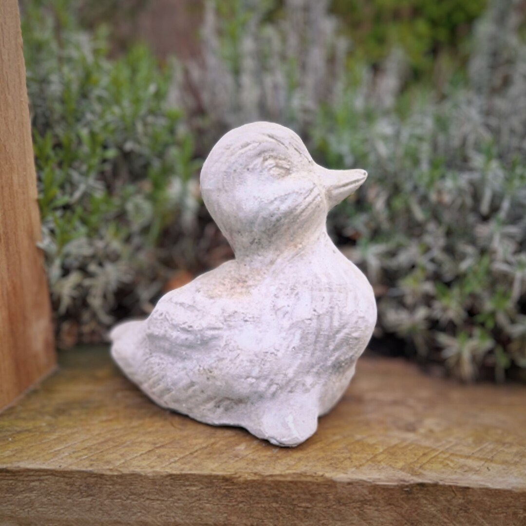 Quirky Stone Duck Ornament Funny Garden Accessories, Book Ends for ...