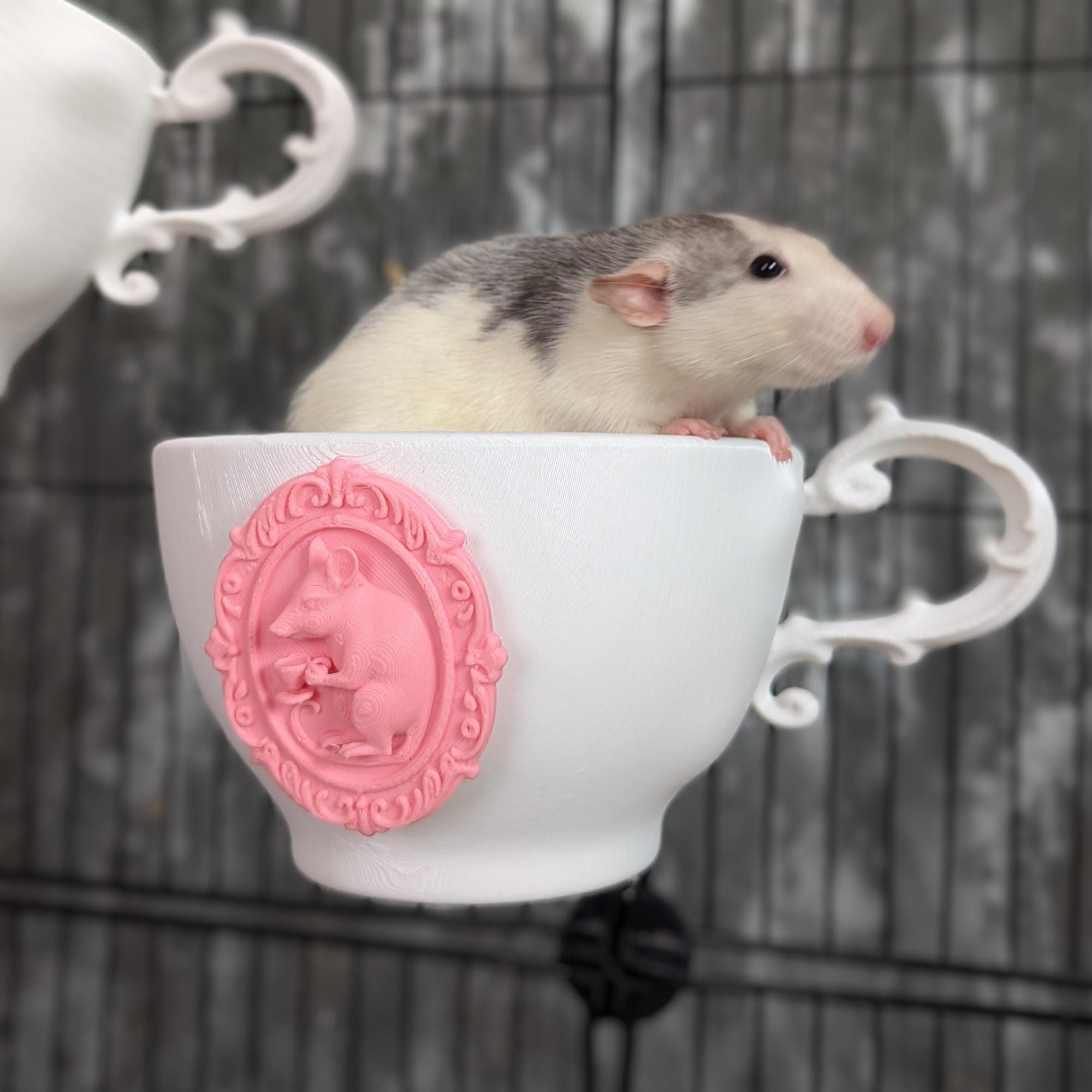 Teapot Rat Hide, Teacup Shelf and Small Pet Cage Accessory - Etsy