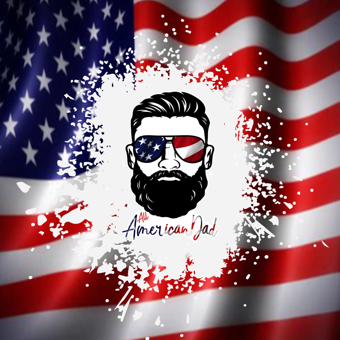 American Flag Dad Sub Wrap Png - Etsy