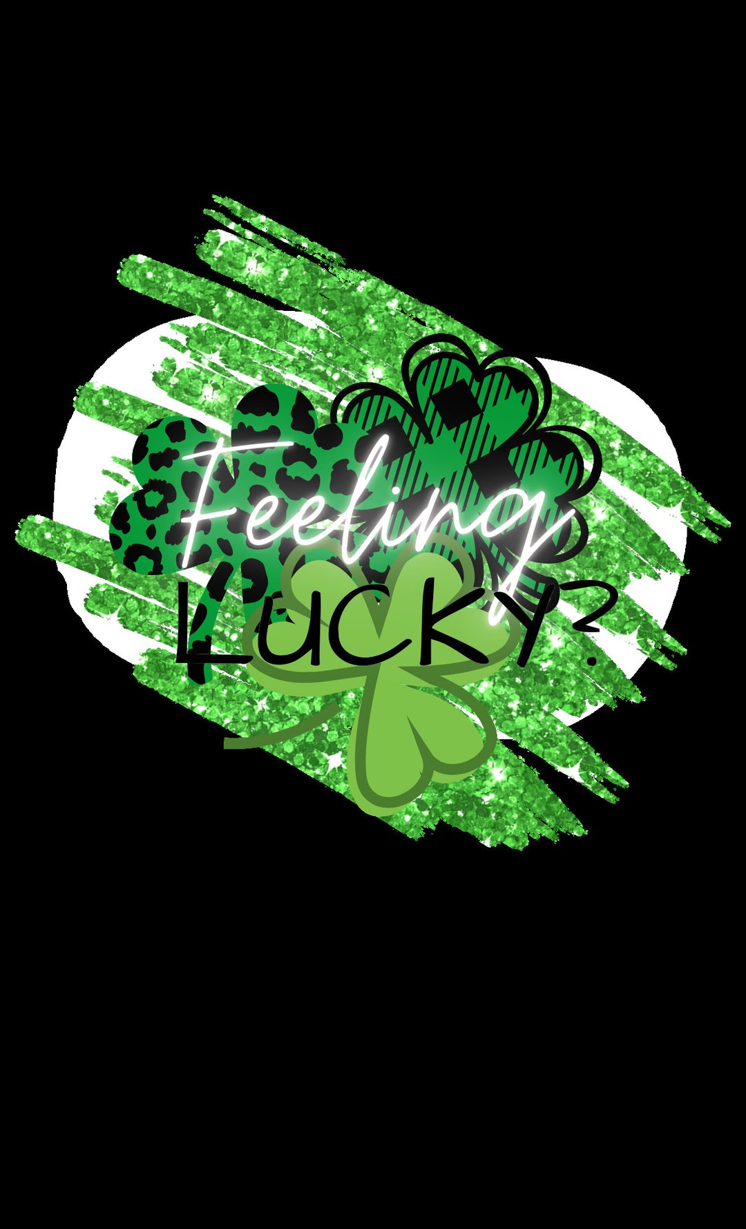 4 Leaf Clover Feeling Lucky Sublimation Png With FREE Pre Sliced ...