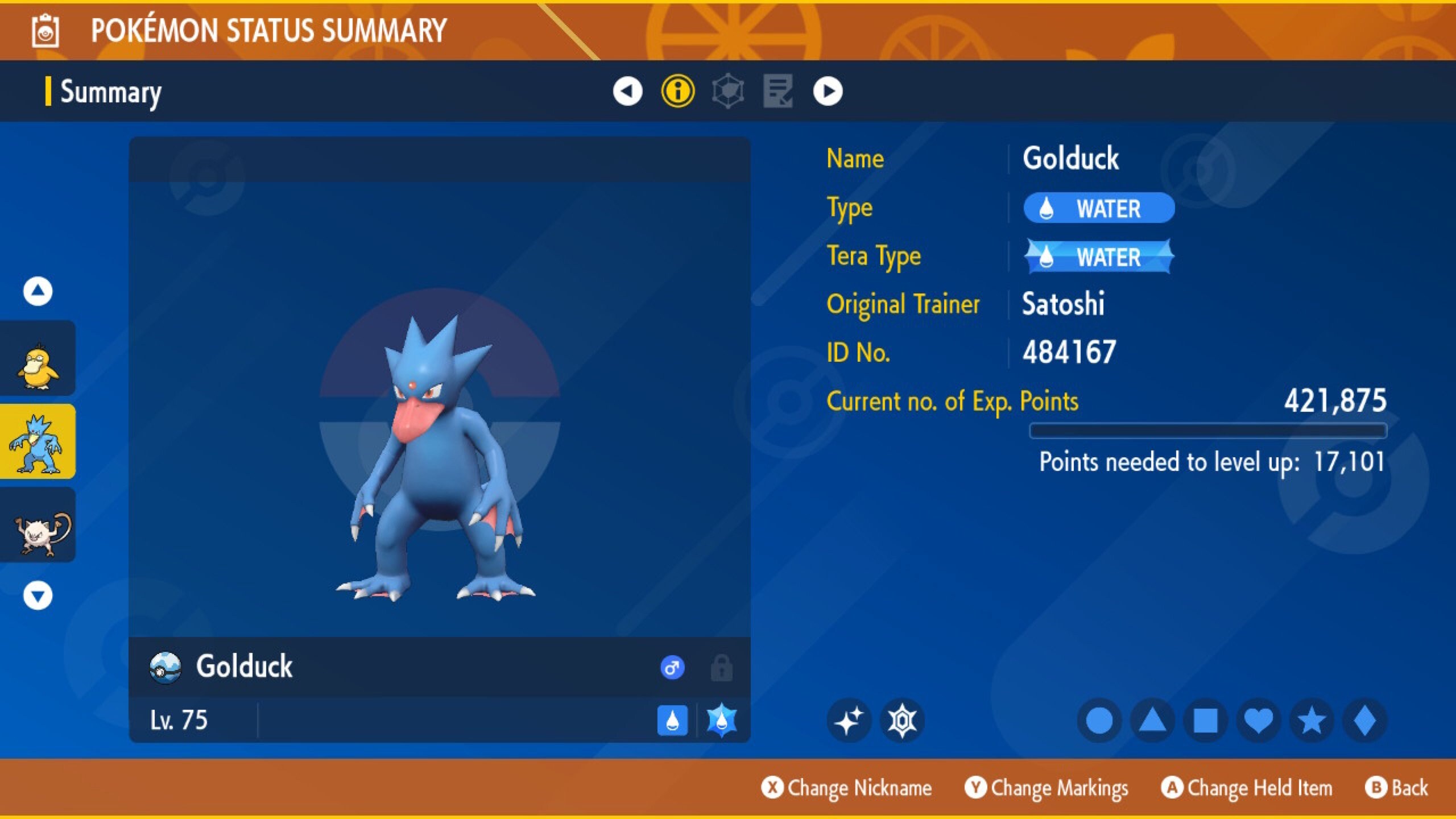Shiny Golduck 6IV Pokémon Scarlet Violet - Etsy