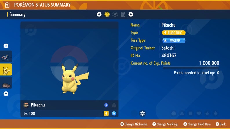 Pikachu Mightiest Mark Retired 7 Star Event Pokémon Scarlet/violet - Etsy