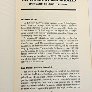 The Shame of Los Angeles Segregated Schools, 1970-1971 by John W ...