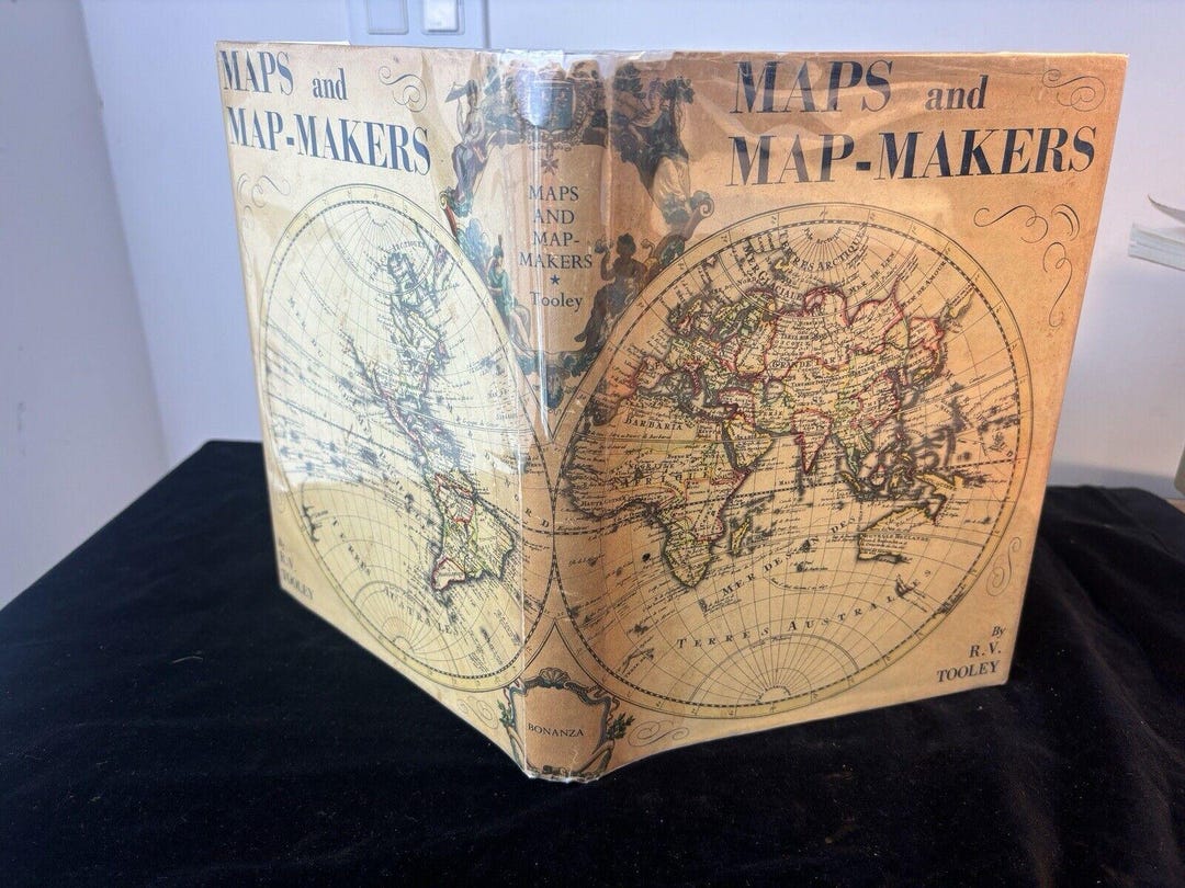 MAPS and MAP-MAKERS 1961 R. V. Tooley 3rd Impression Hardcover + Dust ...