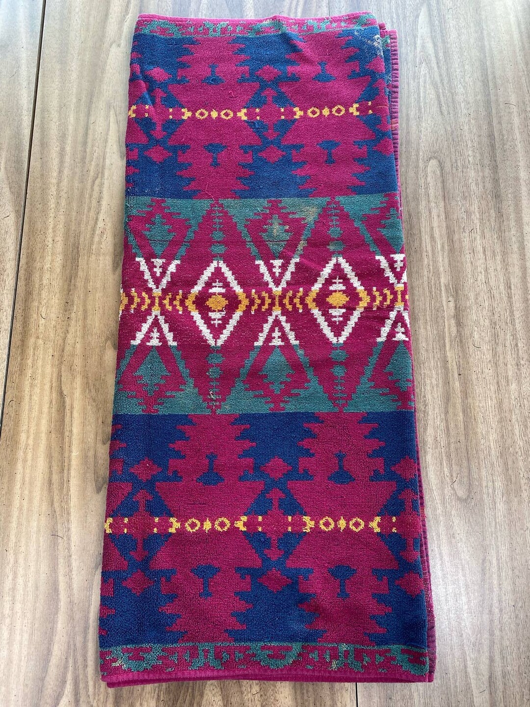 Vintage Aztec Southwest Cotton Bath Towel Multicolor Home Fashion ...