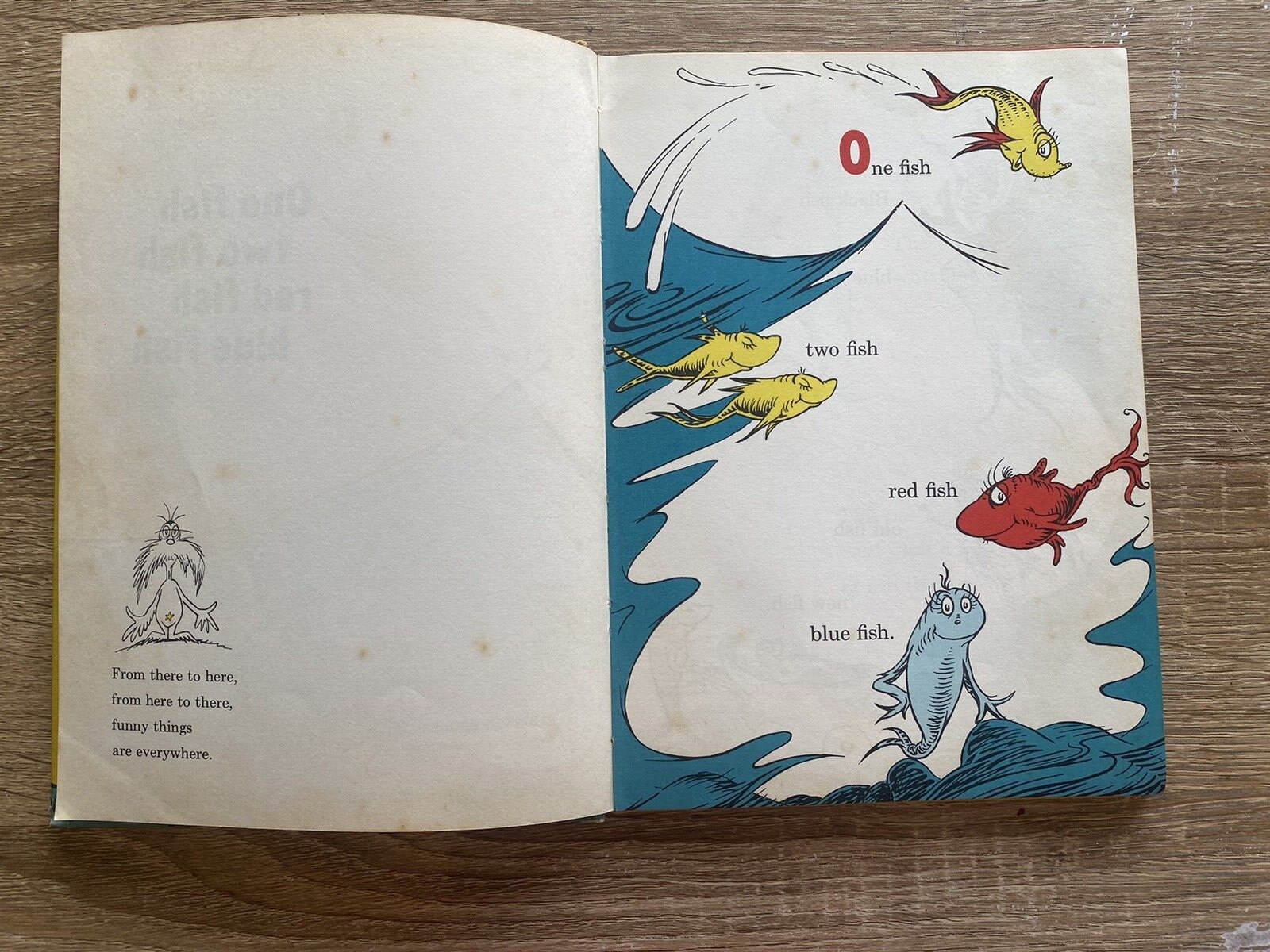 One Fish Two Fish by Dr Seuss BCE 1960 Hardcover Beginner Books - Etsy