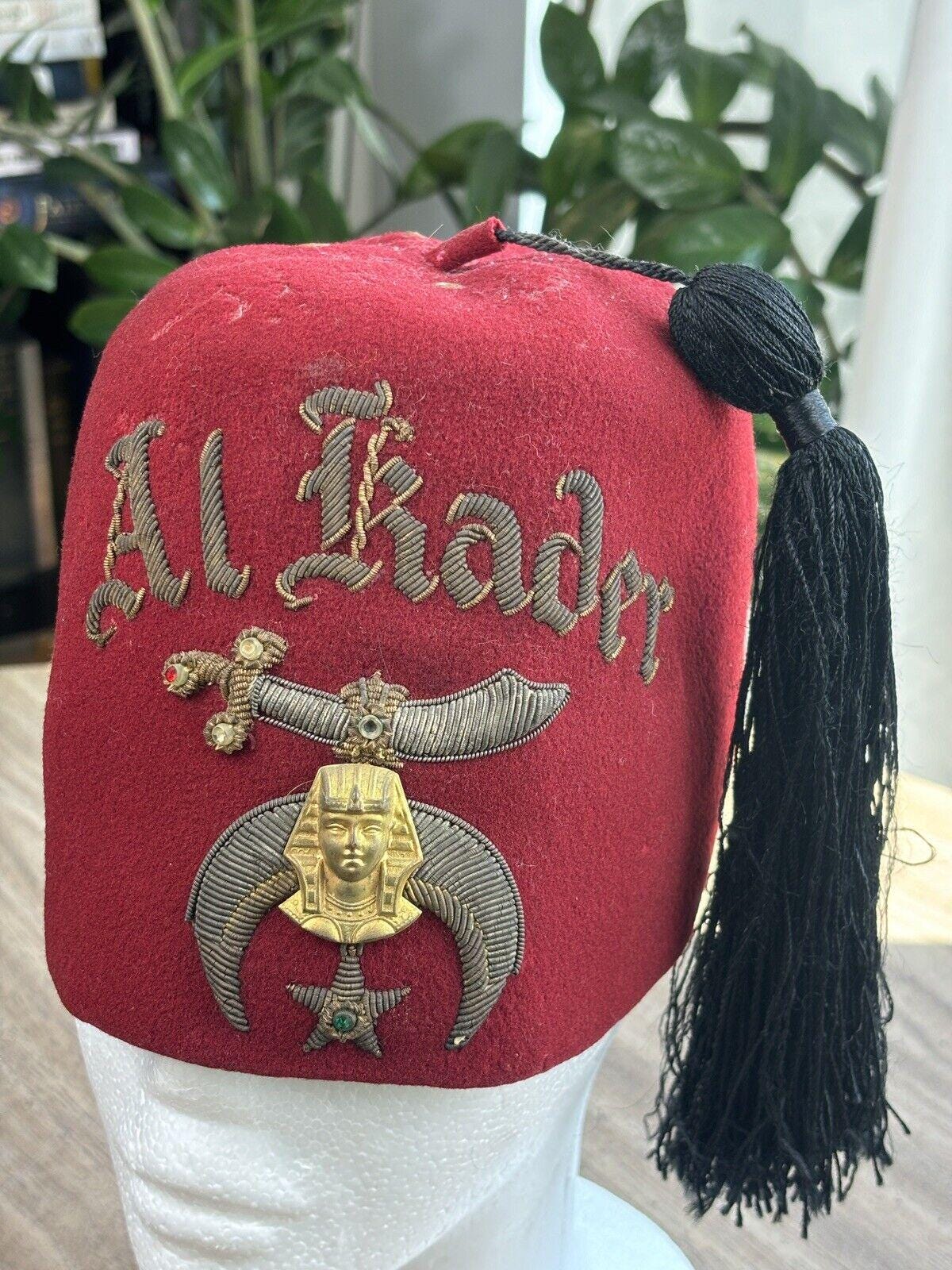Vintage Shriners Fez Hat "al Kader" Nudelman Bros. Portland Oregon - Etsy