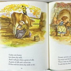 1972 Mother Goose Classic Nursery Rhymes Stories, Illustrated by Tasha ...