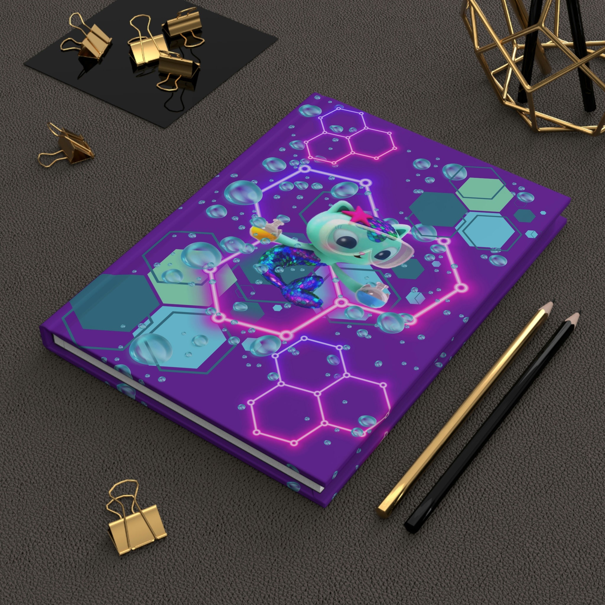 Gabby's Dollhouse Mercat Spa Science Hardcover Journal, Gabby's ...