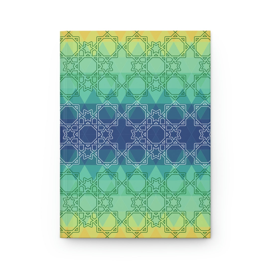 Islamic Art Geometric Hardcover Journal, Eid Mubarak Book, Eid Gift ...
