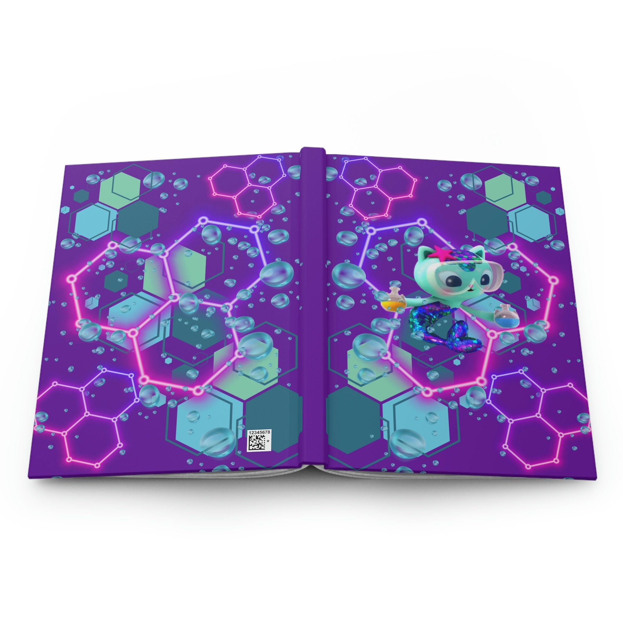 Gabby's Dollhouse Mercat Spa Science Hardcover Journal, Gabby's ...