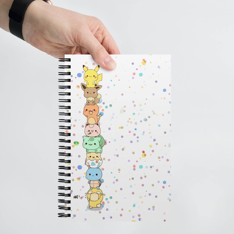 Pokémon Chibi Tower Spiral Notebook Cute Pokemon Journal - Etsy