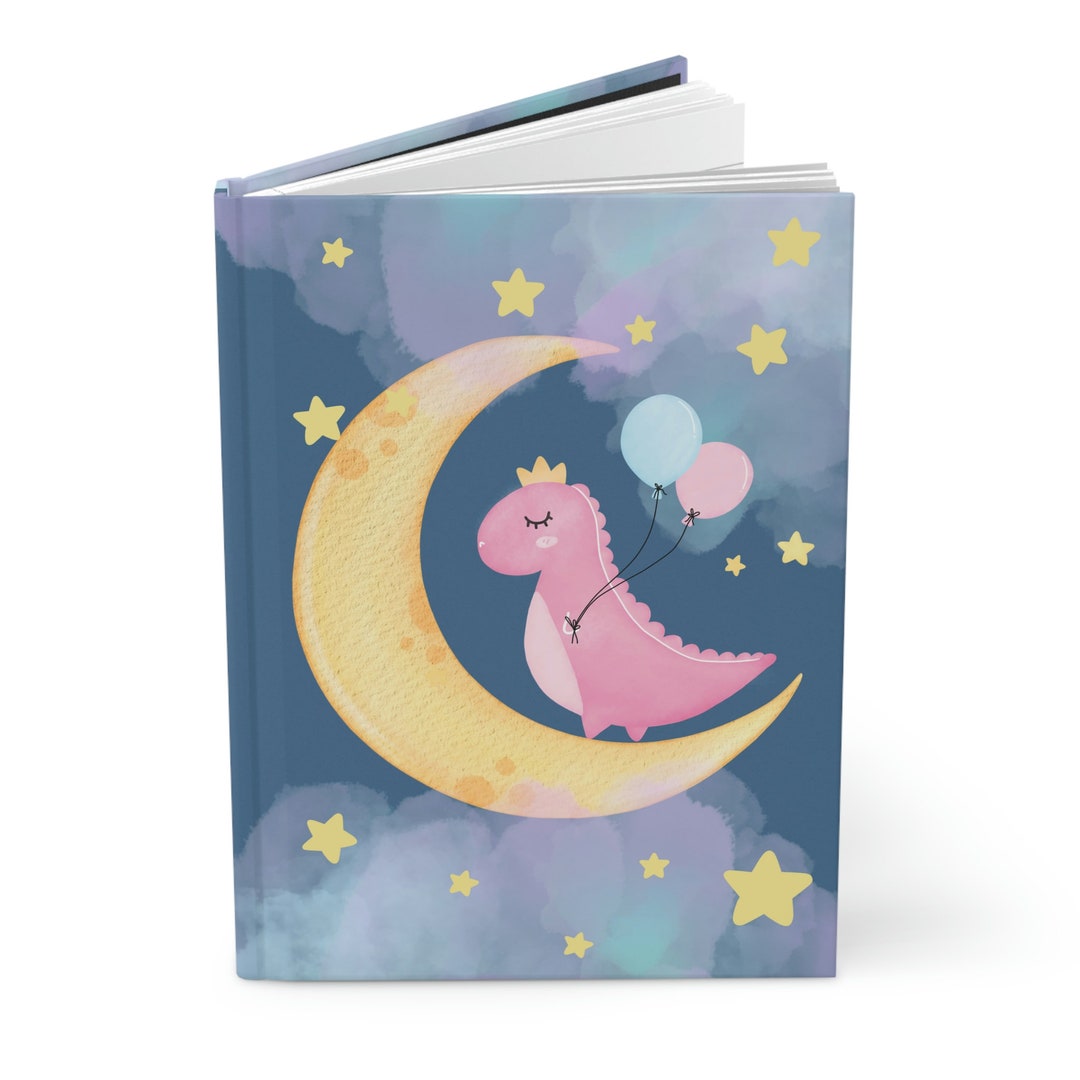 Sleepy Dino Princess Hardcover Journal, Dinosaur Princess Gift ...