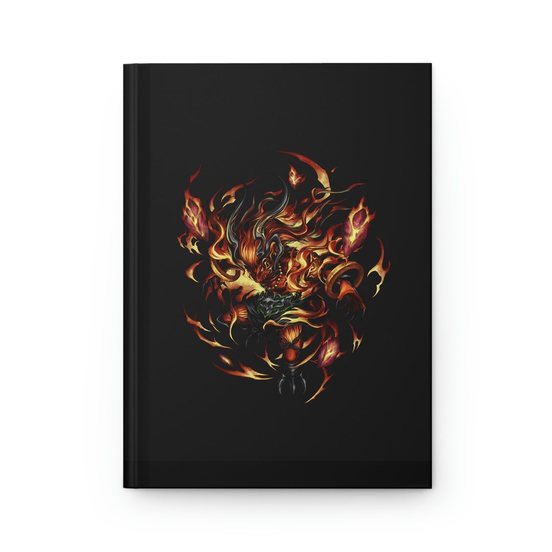 Final Fantasy Ifrit Hardcover Journal, FF Fan Gift Idea, Final Fantasy ...