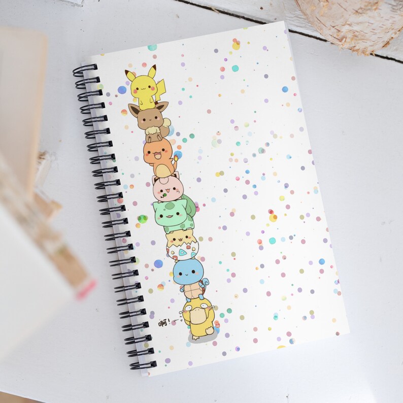 Pokémon Chibi Tower Spiral Notebook Cute Pokemon Journal - Etsy