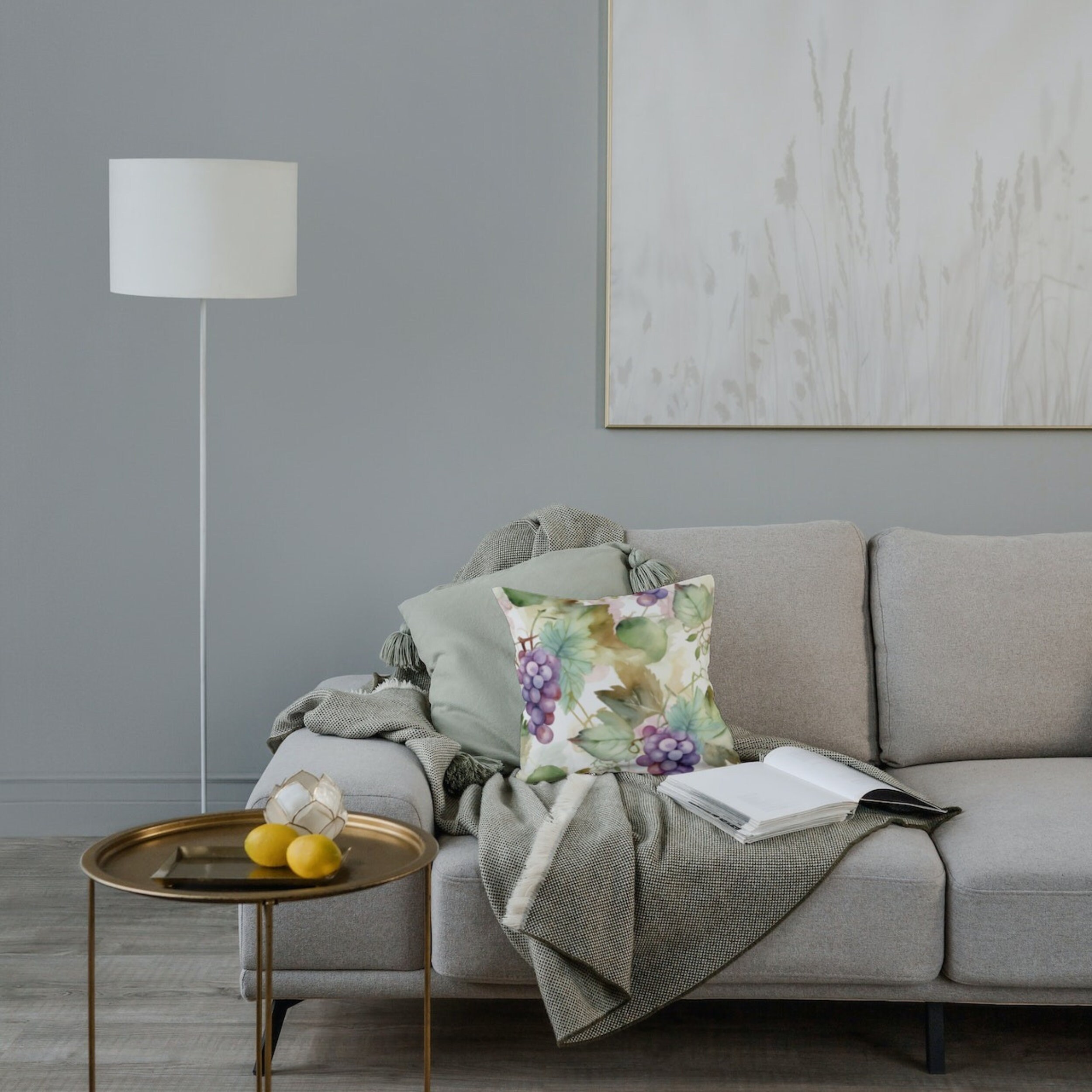 Grapes Watercolor Digital Paper Seamless Patterns Fruit - Etsy