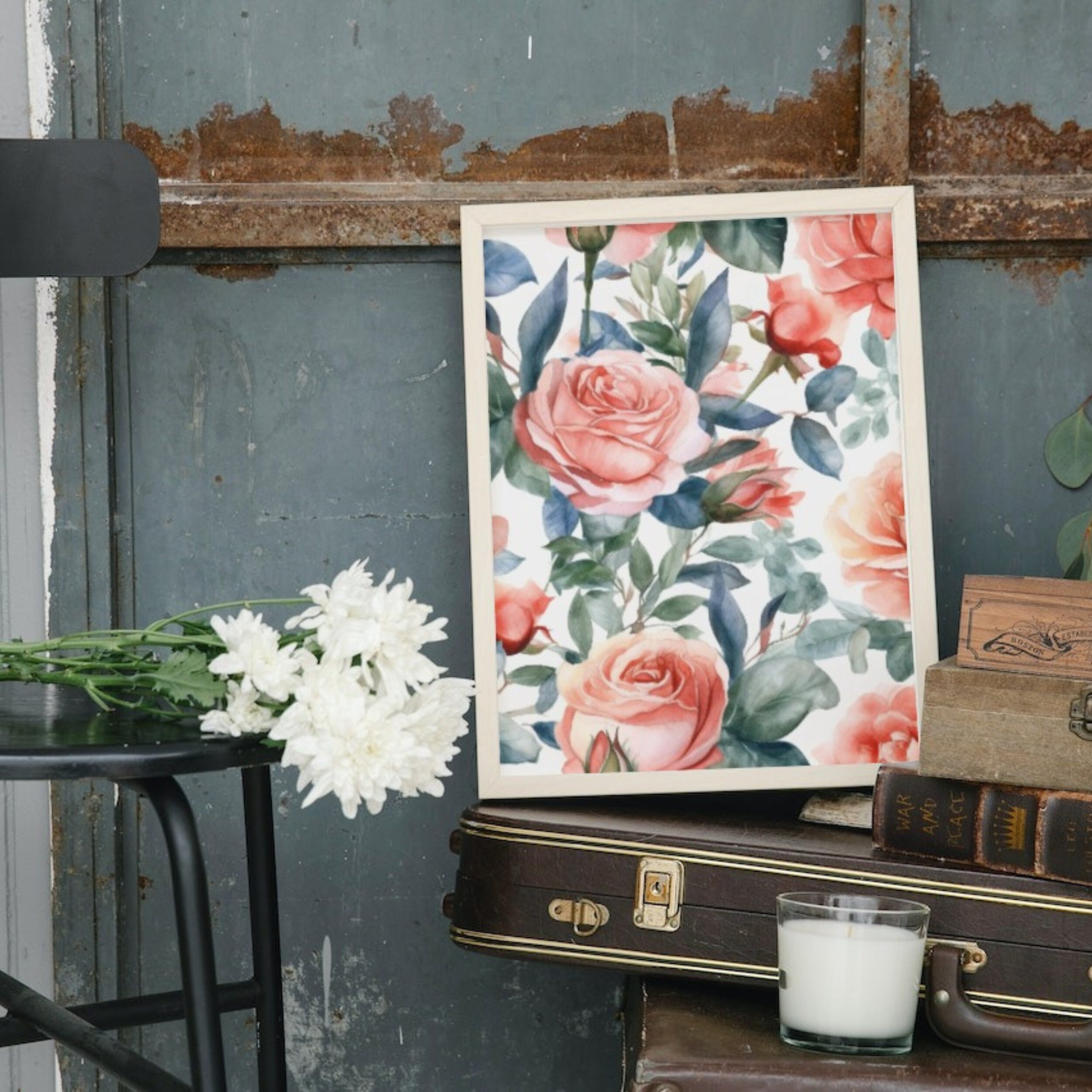 30 Watercolor Rose Patterns Bundle Seamless Digital Paper - Etsy