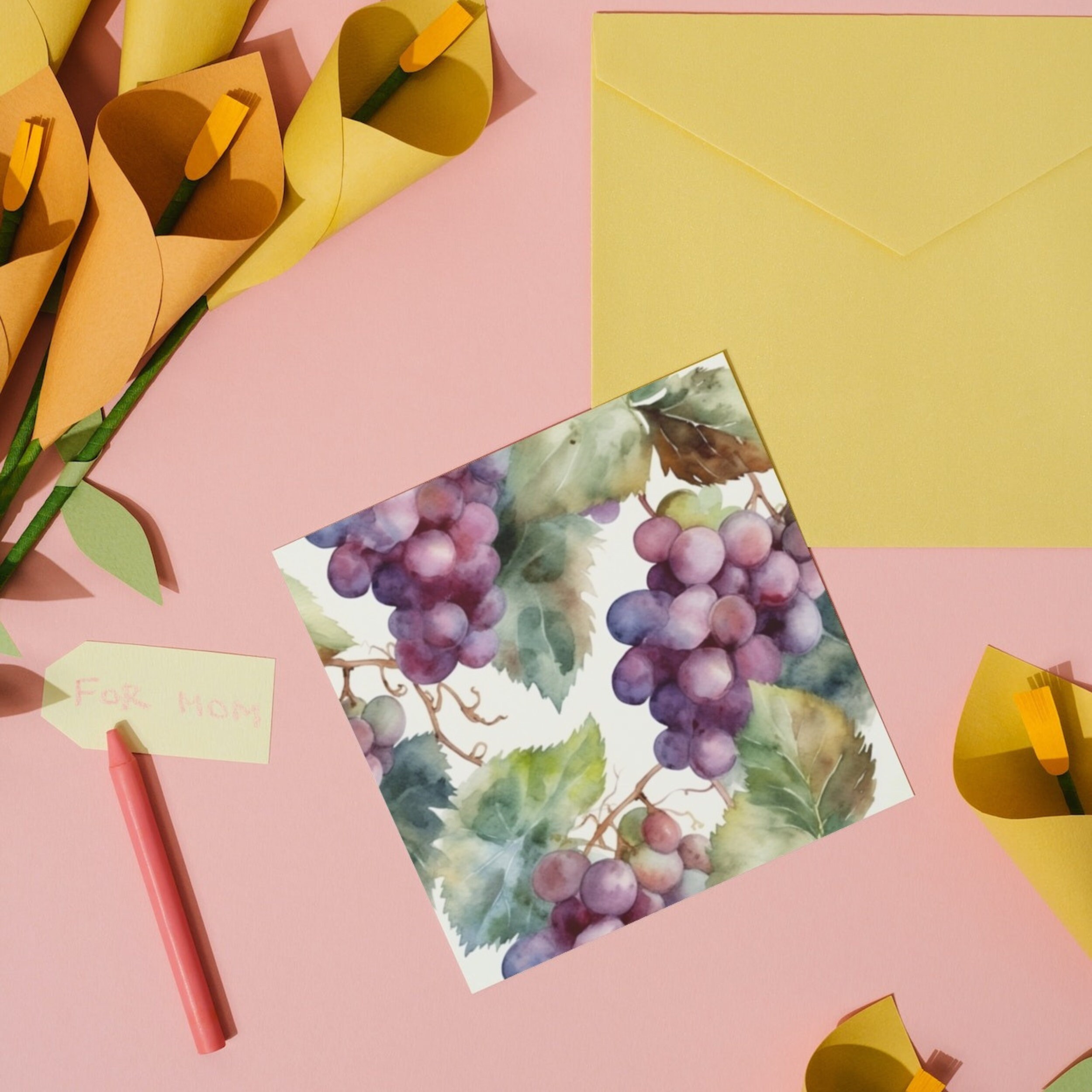 Grapes Watercolor Digital Paper Seamless Patterns Fruit - Etsy