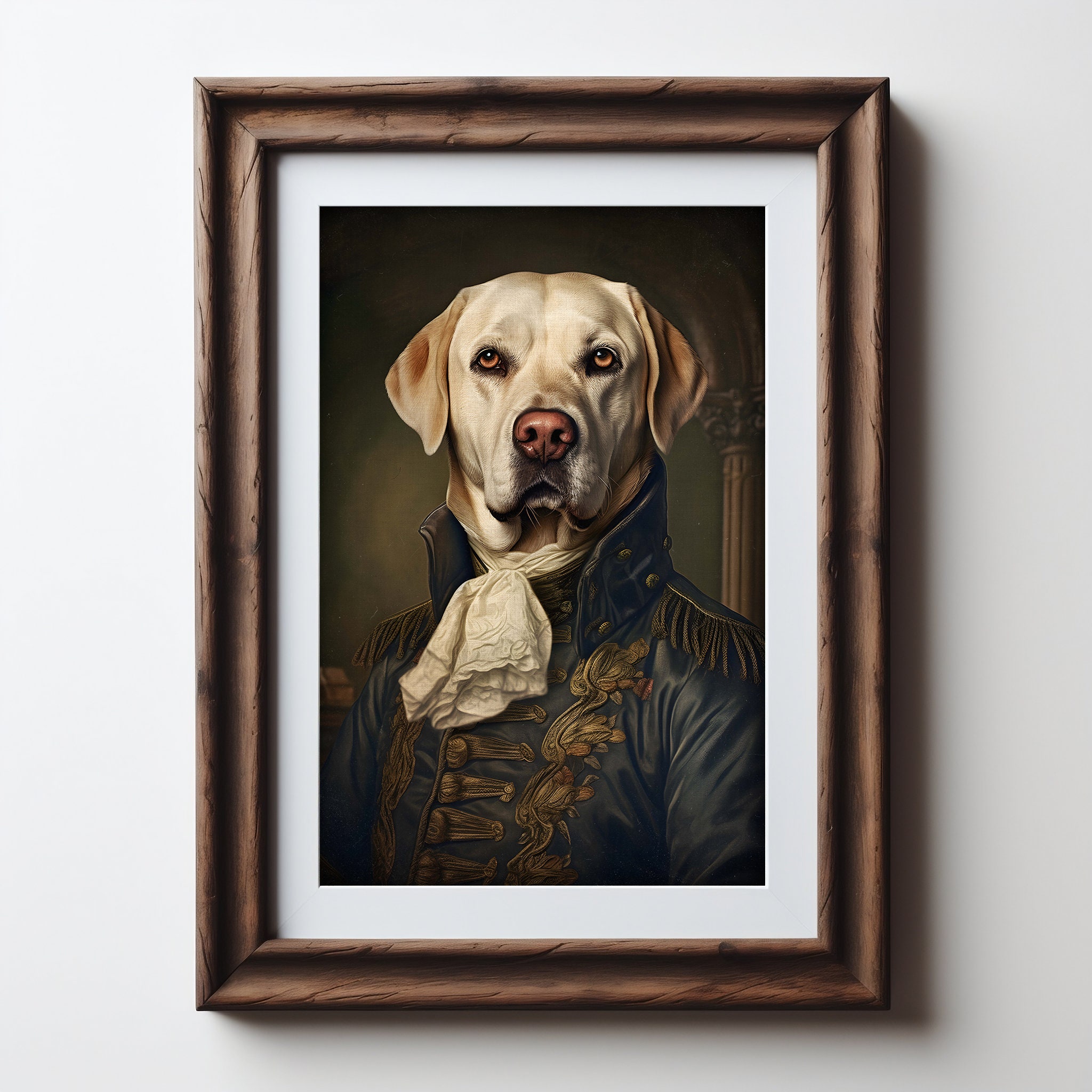 Baroque Labrador Portrait: Renaissance Dog Art Print (digital Download ...