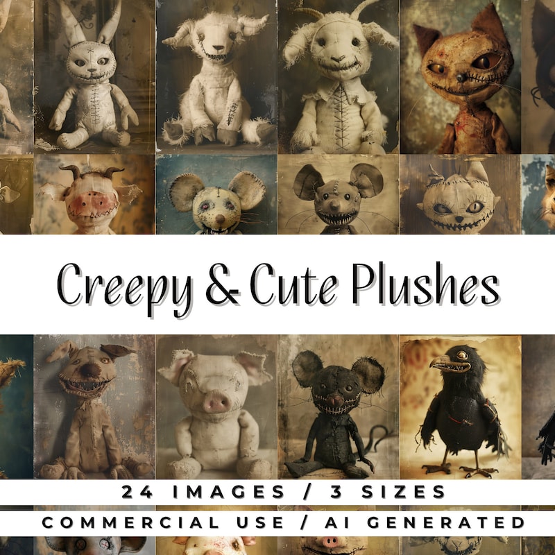 Creepy Horror Stuffed Plush - Etsy