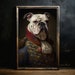 Baroque Bulldog Portrait: Renaissance Animal Art Print (digital ...