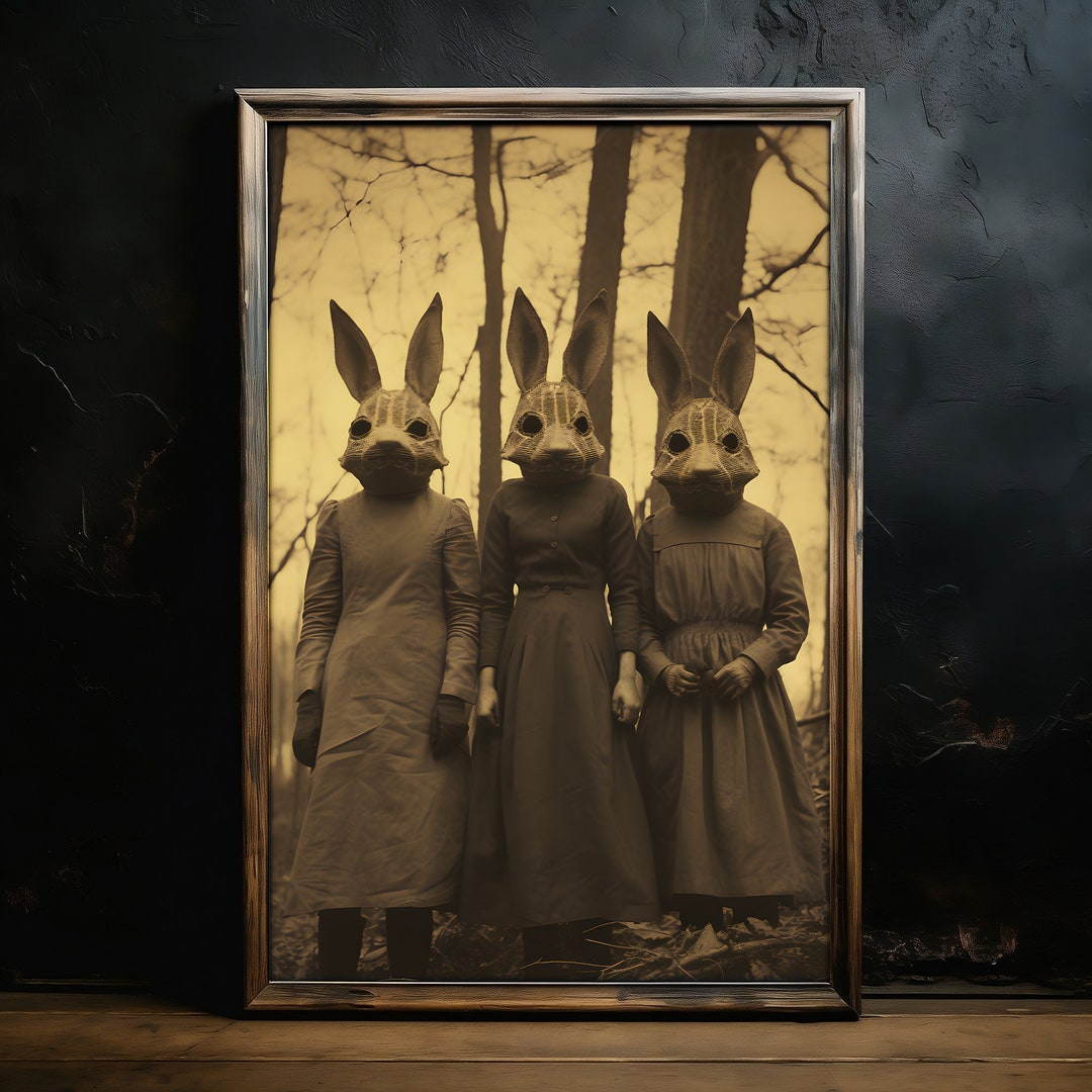 Rabbit Women Cult / Weird Vintage Photography / Vintage Poster / Art ...