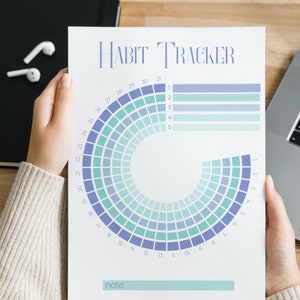 Minimal Monthly Habit Tracker, Printable Habit Tracker, 30 Day Habit ...