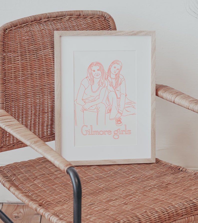 Printable Gilmore Girls Poster, Gilmore Girls Line Art, Gilmore Girls ...