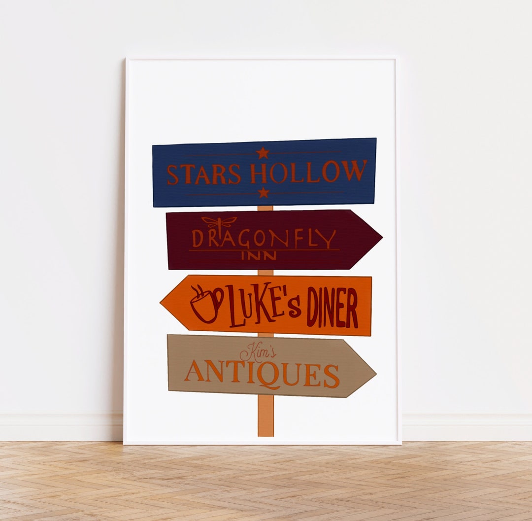 Gilmore Girls Stars Hollow Sign Digital Print - Gilmore Girls Printable ...